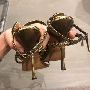 Hot Miami Styles | Shoes | Gold Crystal Heels | Poshmark